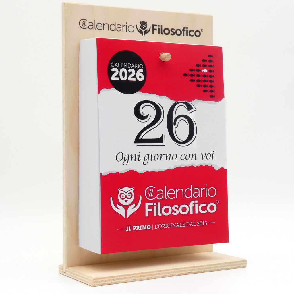 Calendario Filosofico 2026 a strappo con una frase ispirazionale al ...